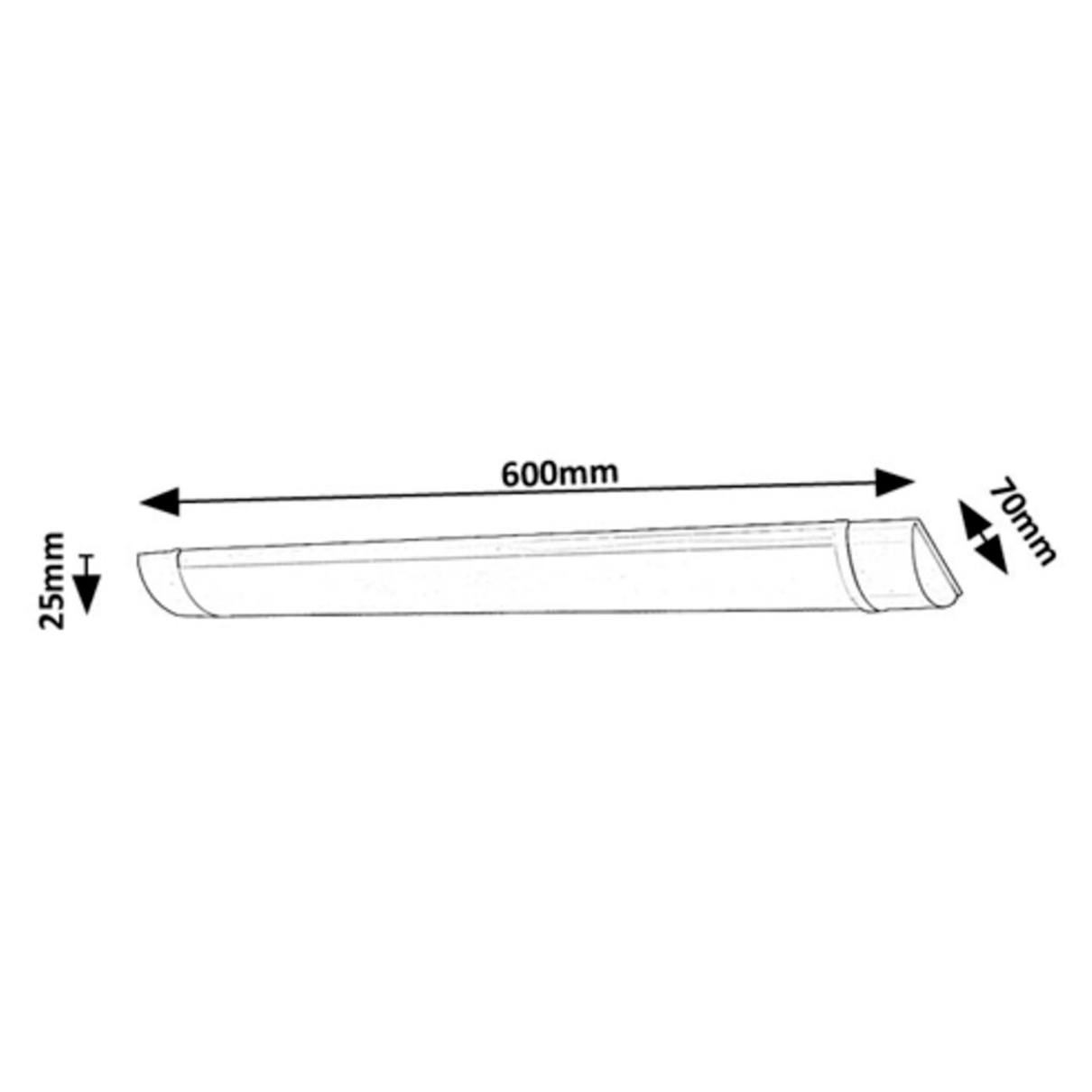 Podlinkové LED svietidlo BATTEN LIGHT 2 biela, šírka 60 cm | Sconto