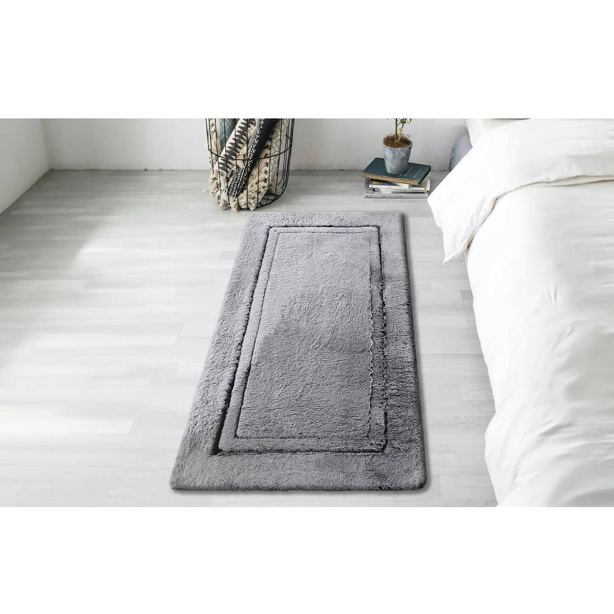 Koberec DREAM BORDER III sivá, 80x150 cm | Sconto