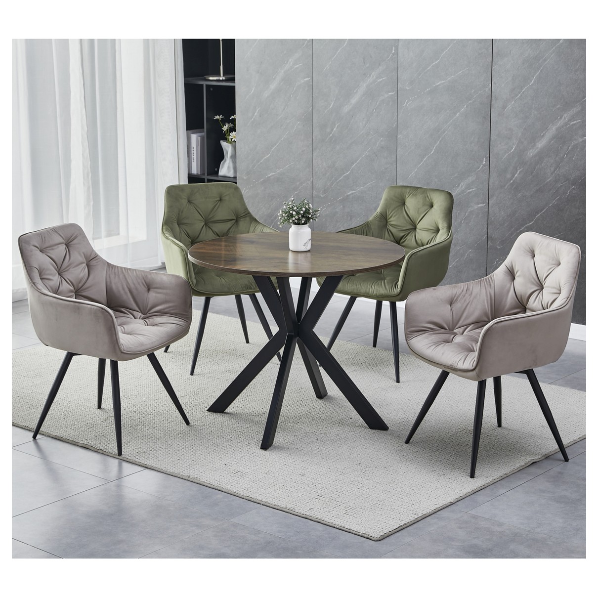 Jedálenská stolička MONGU béžová | Sconto
