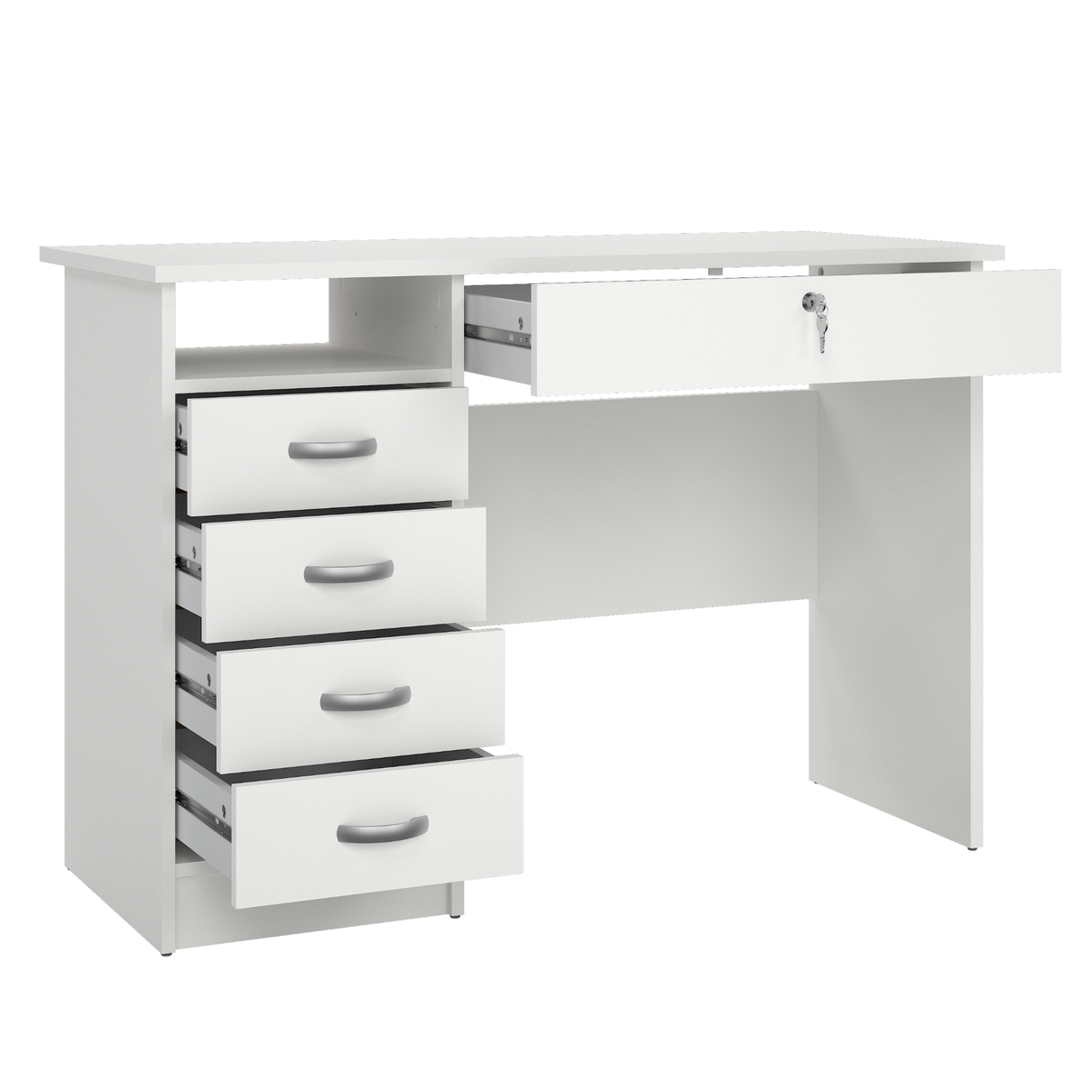 Písací stôl RICCO biela | Sconto